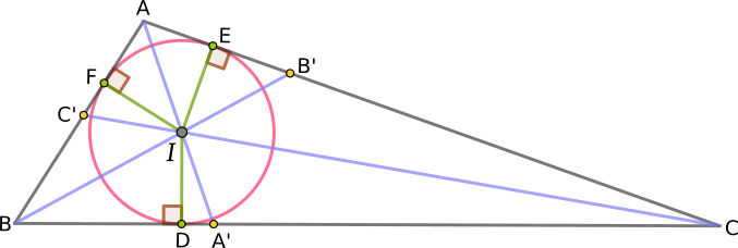 Cercul înscris în triunghi